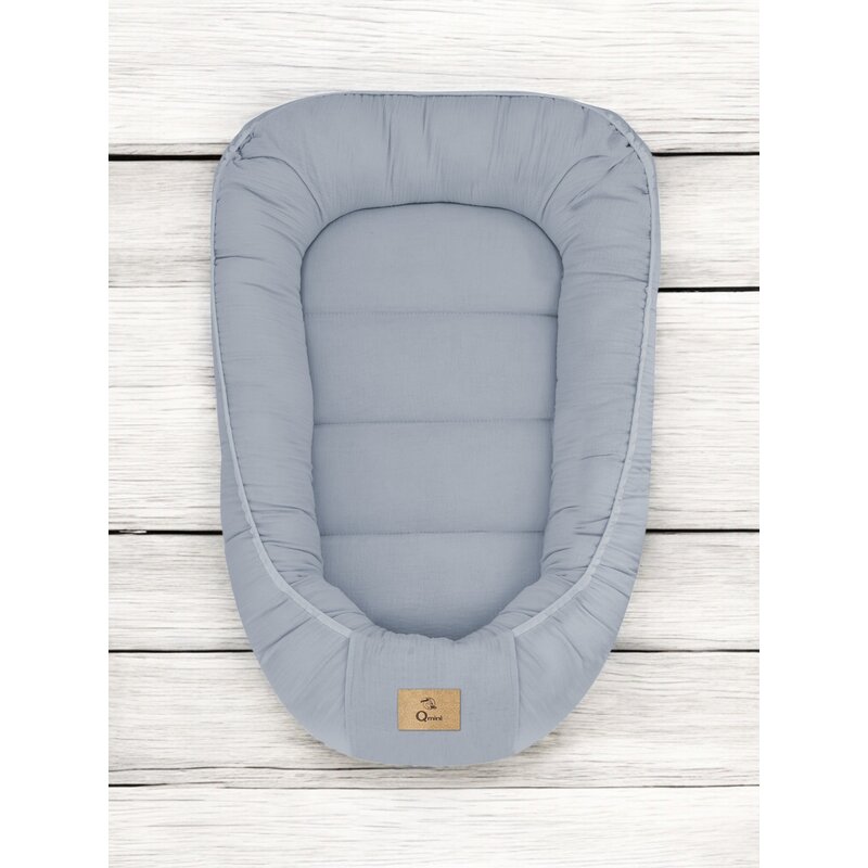 Cosulet bebelus, Qmini, Pentru dormit, Baby Nest 55 x 75 cm, Husa 100% ...
