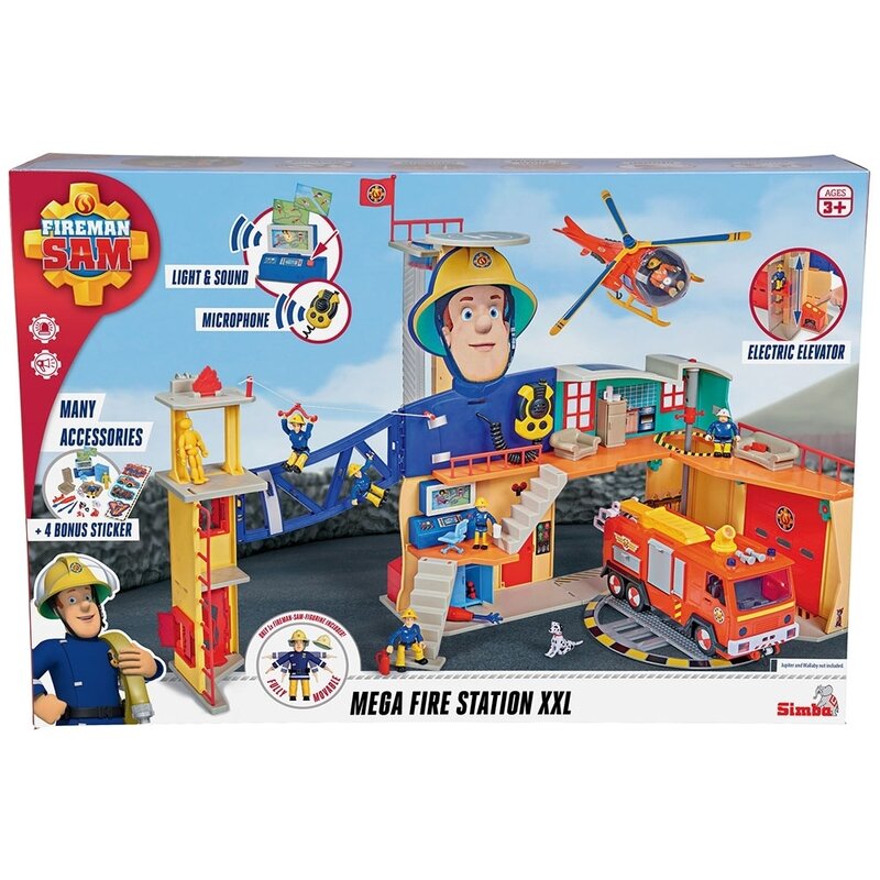 Simba - Pista de masini Fireman Sam Mega Fire Station XXL