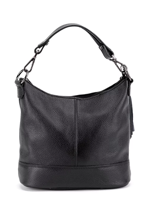 Poseta neagra din piele - Dasha.ro