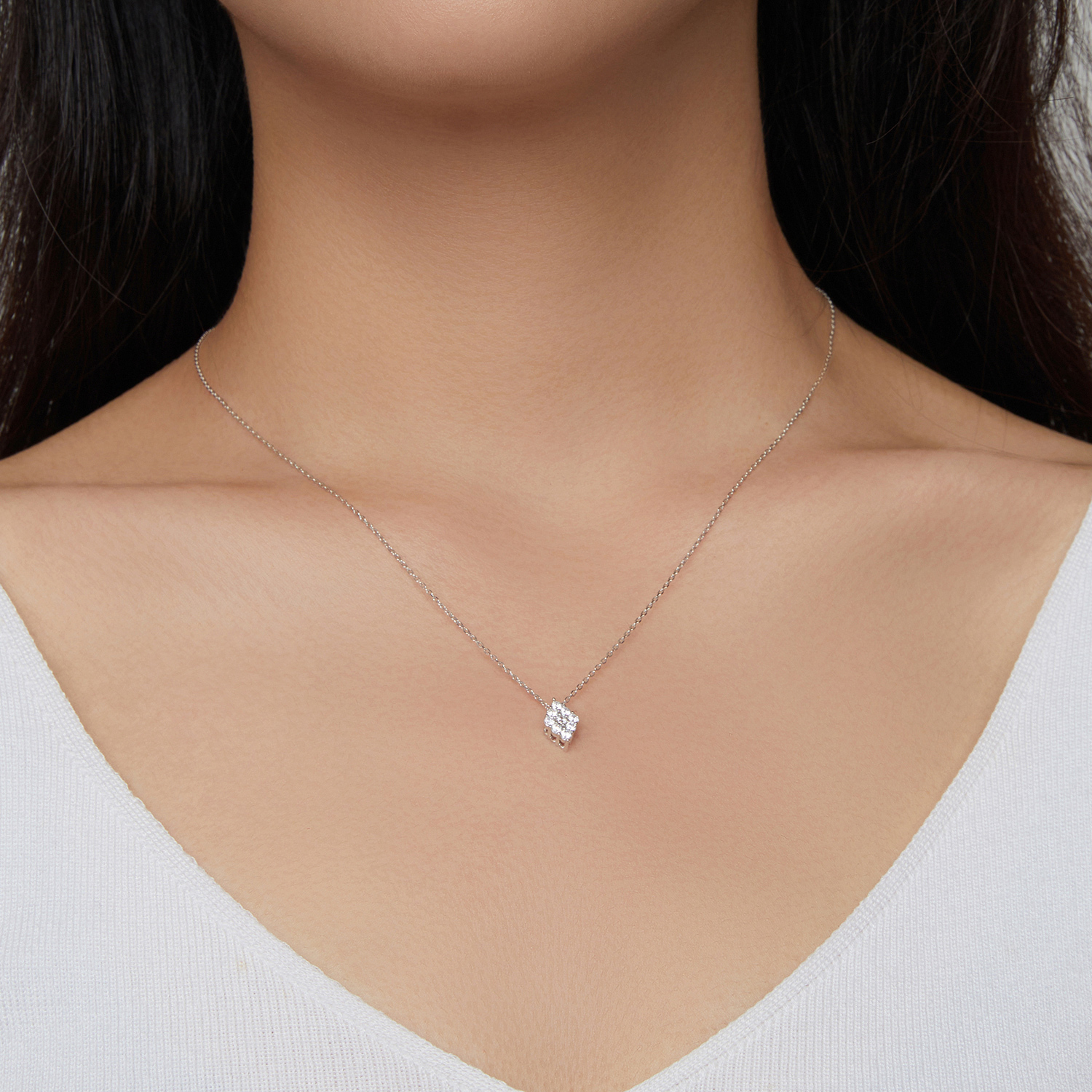 Colier din argint Glam Rhombe