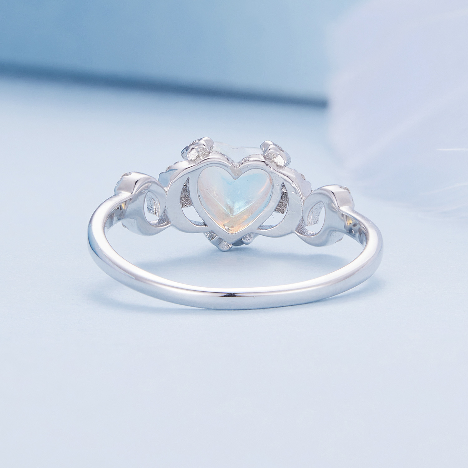 Inel din argint Color Crystal Heart