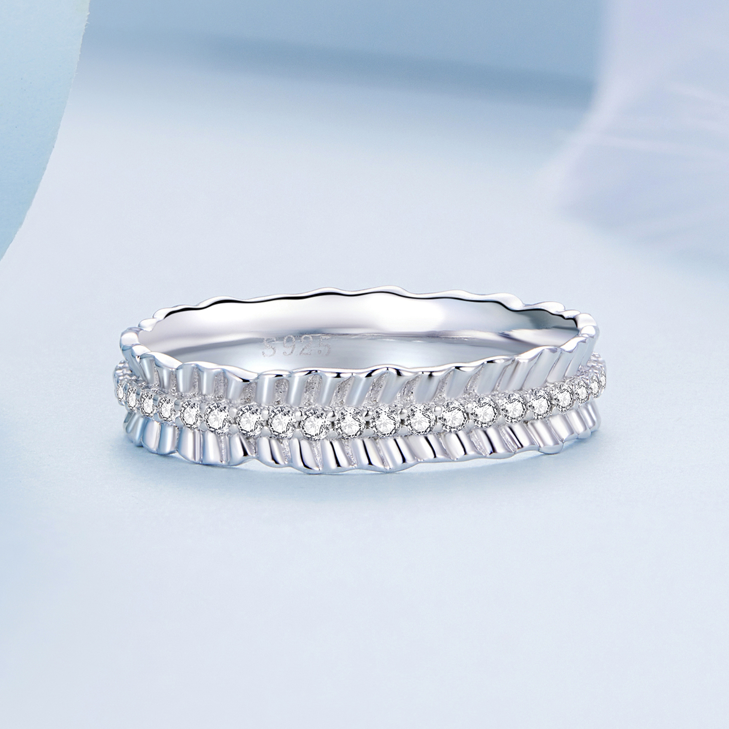 Inel din argint Silver Thin Ribbon