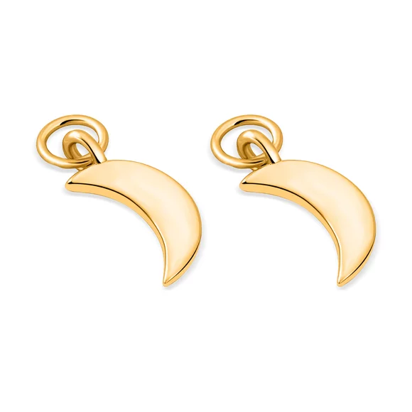 Talismane din argint pentru cercei Golden Moon