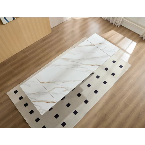 Masa Extensibila Yvone 180-220-260x90x75 cm, Metal/Piatra Sinterizata ...