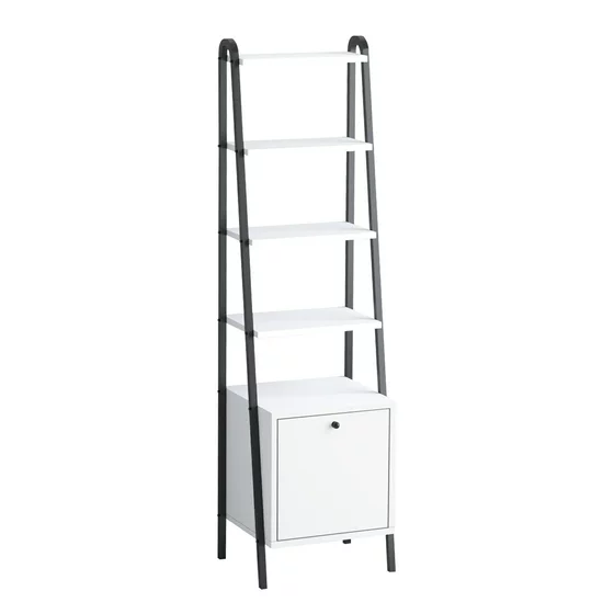 Raft Carti Cu Dulapior Lisa DEC0131, 44x35x170 cm, Alb