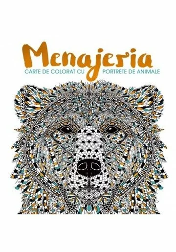 Menajeria. Carte de colorat cu portrete de animale de - Librex