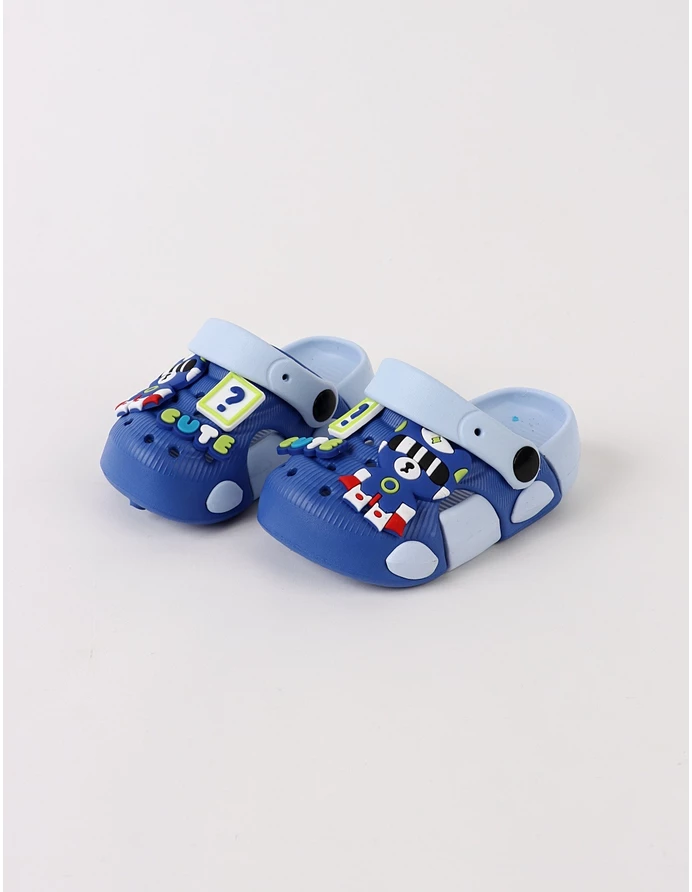 Papuci spuma usori Cute ursulet albastru-bleu