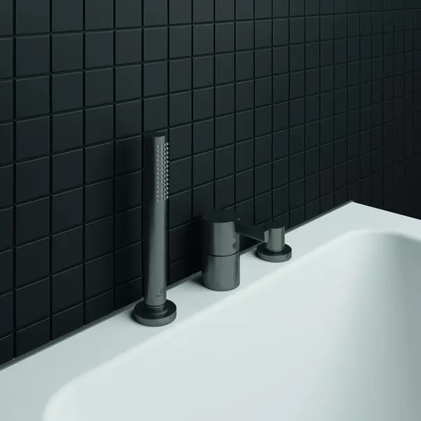 Baterie cada - dus Ideal Standard Atelier Joy gri Magnetic Grey cu 3 elemente BC788A5 | Neakaisa.ro