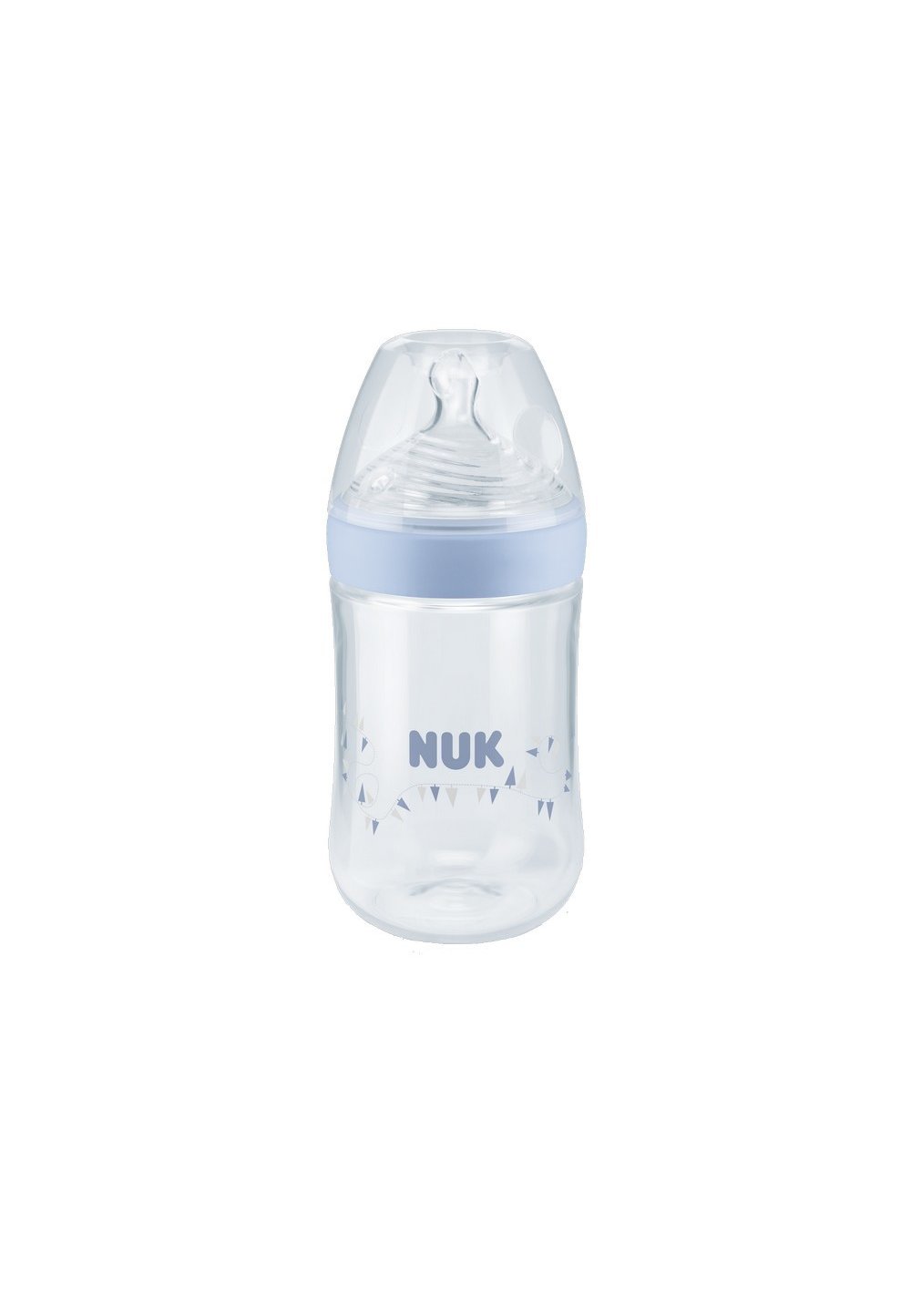 Biberon Nuk, Nature sense, 6-18 luni, 260ml, albastru