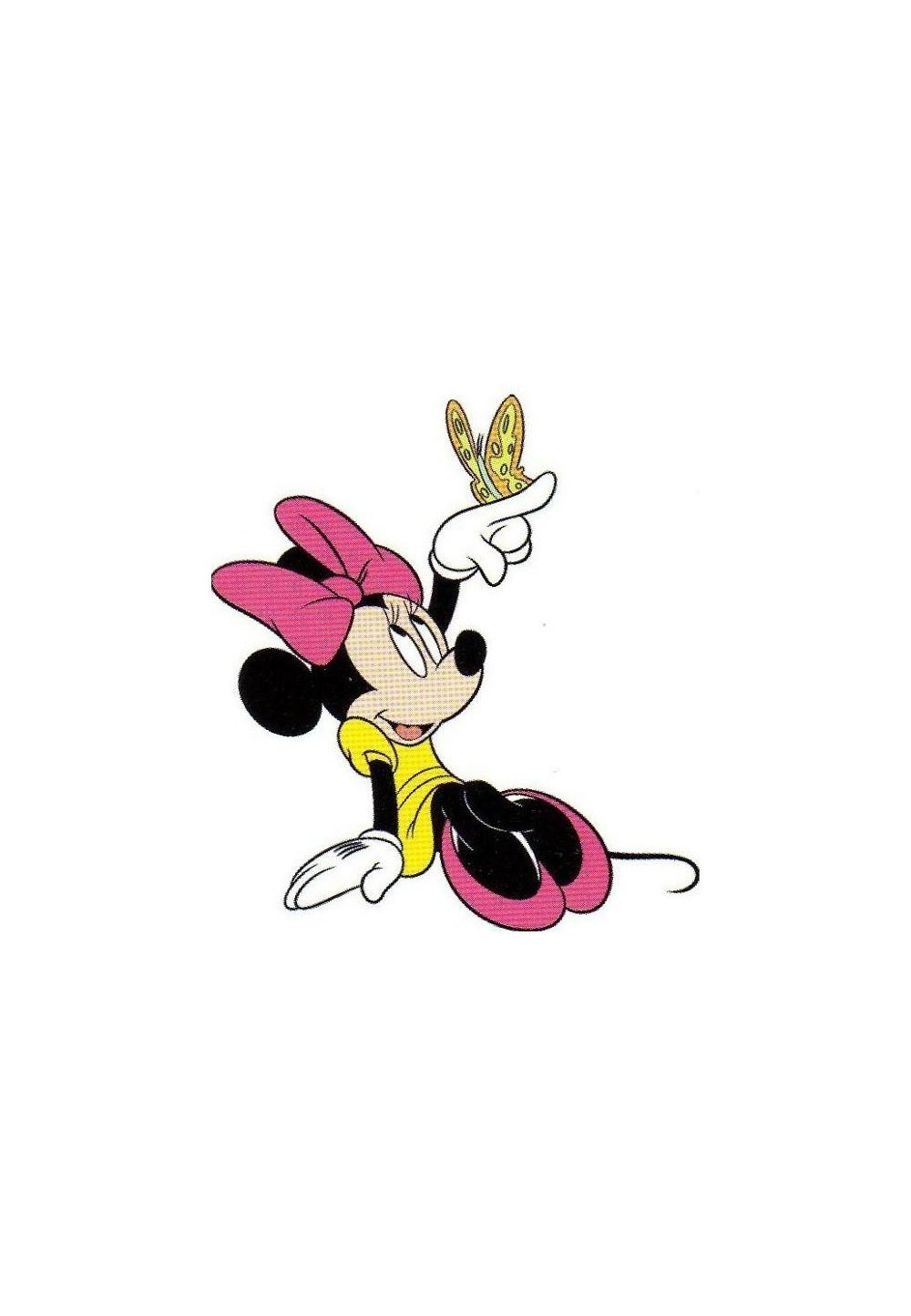 Stickere perete, Minnie Mouse cu fluturas